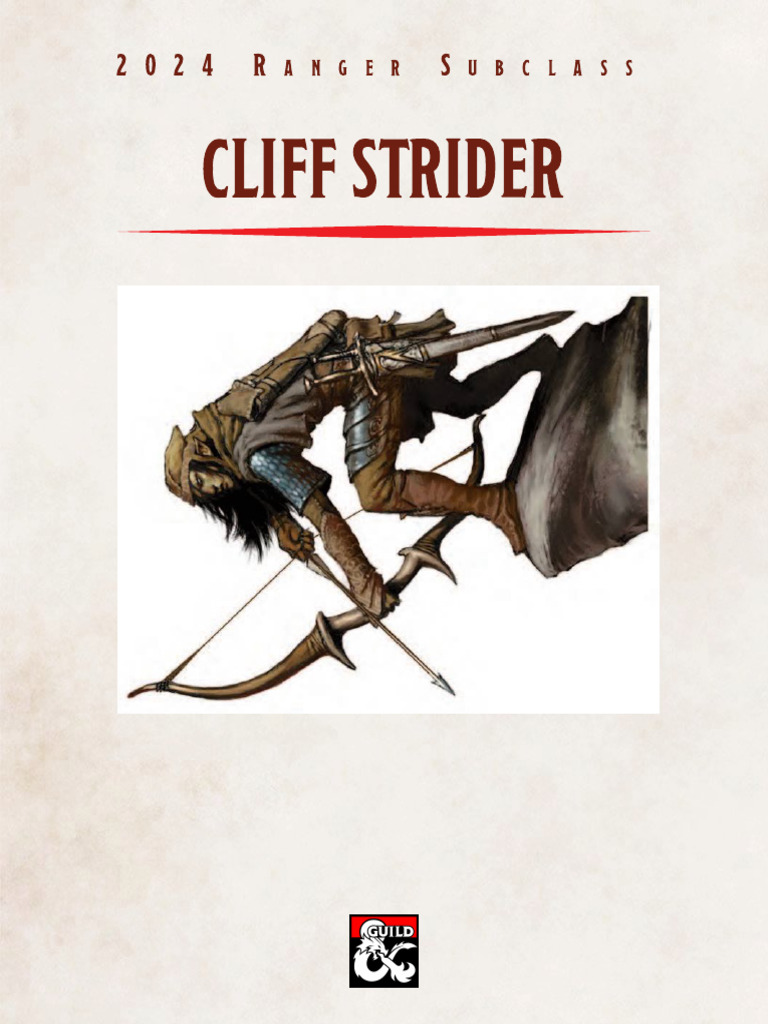 Cliff_Strider_(Ranger_Subclass) | PDF