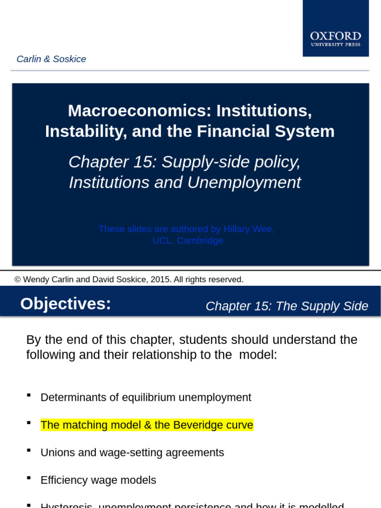 CarlinSoskice PPT ch15 | PDF | Unemployment | Macroeconomics