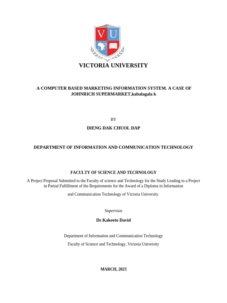 DESIGN AND IMPLEMENTATION OF A COMPUTER BASED MARKETING INFORMATION SYSTEM | PDF | Databases | Sql