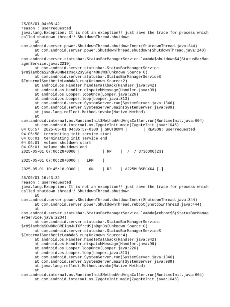 power_off_reset_reason_backup | PDF | Java (Programming Language) | Systems Architecture