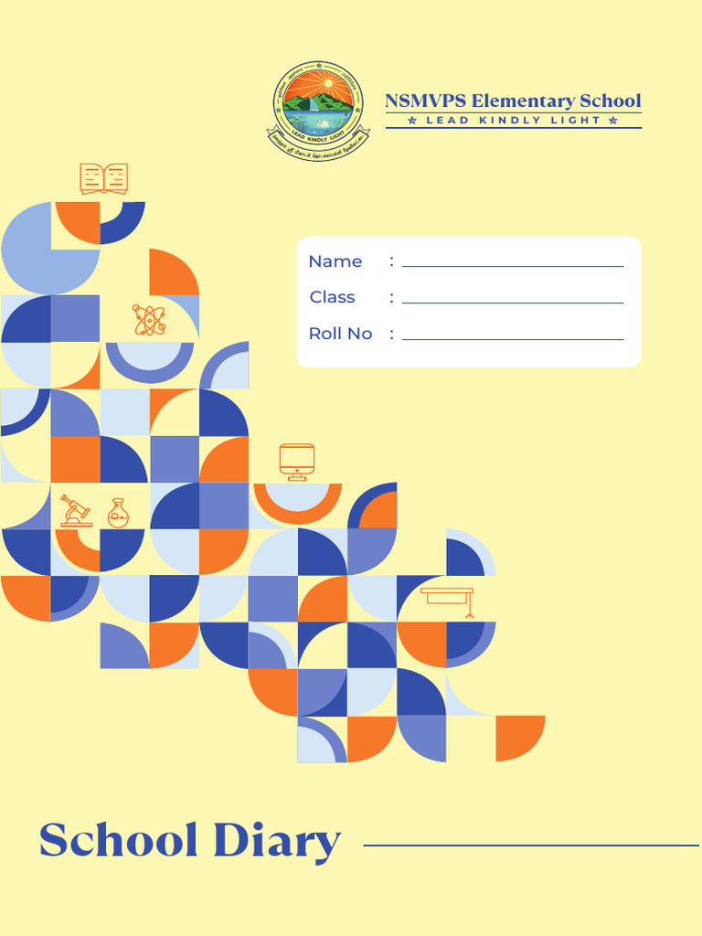 NSMVPS School Diary Cover Design | PDF