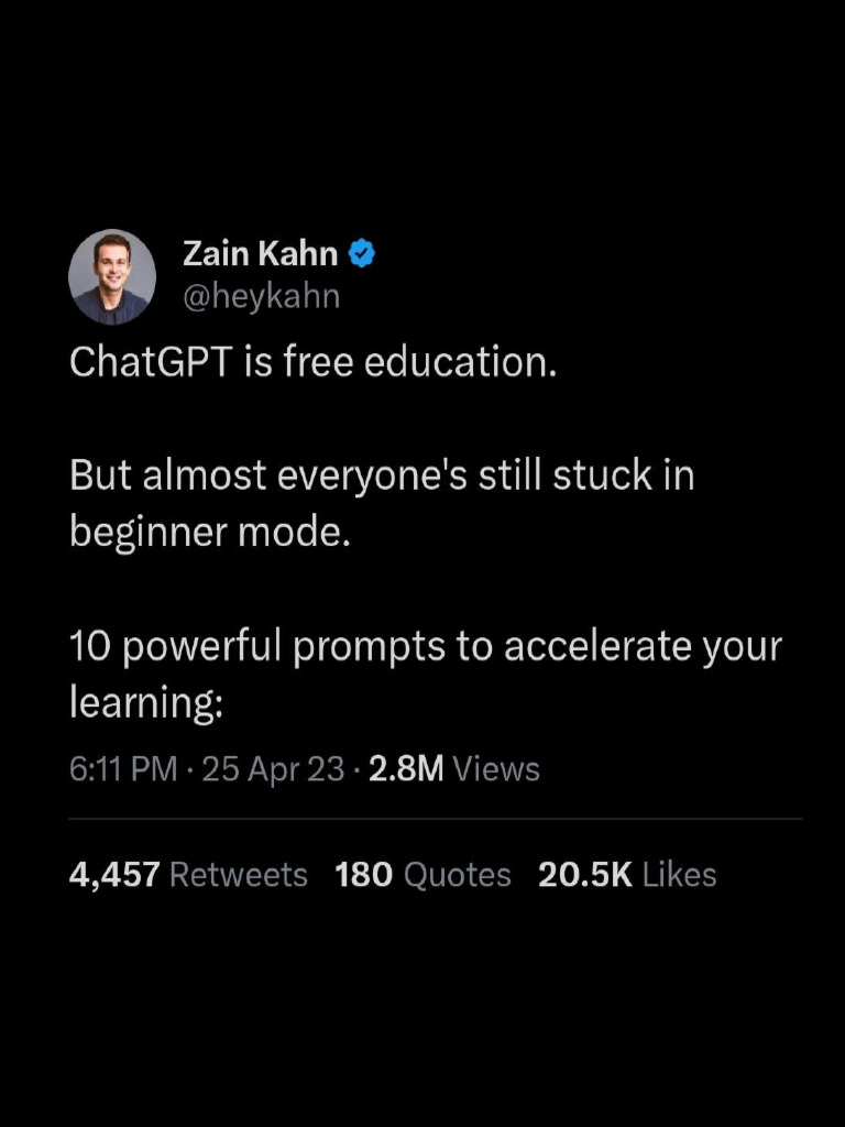 How To 5x Your Learning Using Just 10 ChatGPT Prompts - 1 | PDF