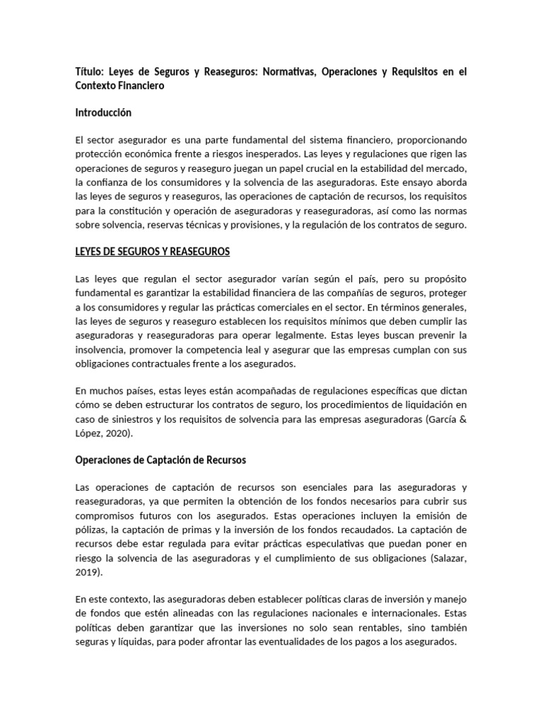 Para Mapa Mental | PDF | Seguro | Reaseguro