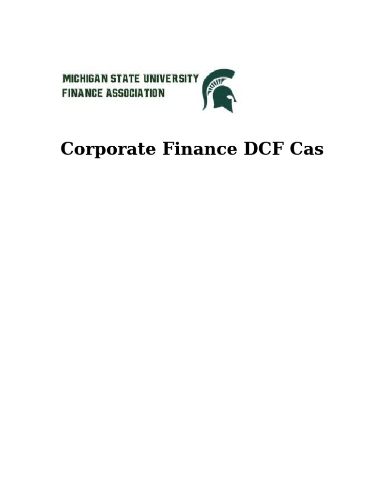 Corporate Finance DCF Master Model | PDF | Discounted Cash Flow ...