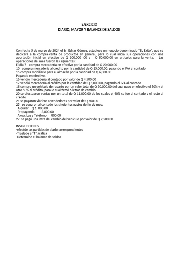Enunciado y Solucion Almacen El Exito 2025 | PDF | Economias