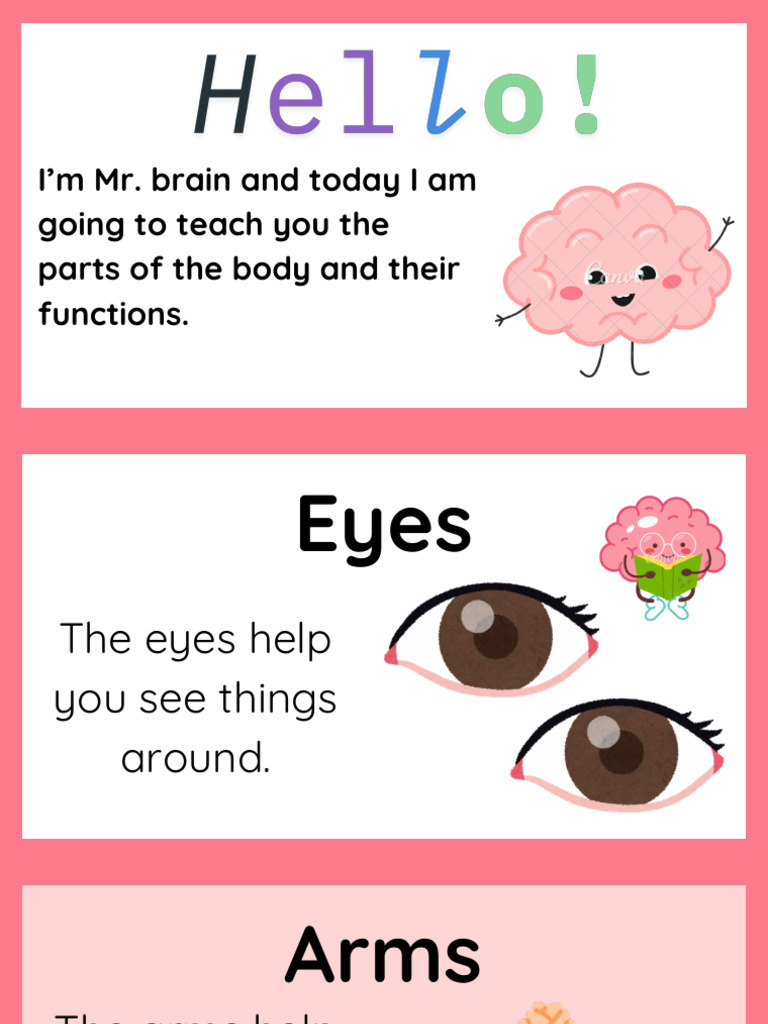 Body Parts Functions | PDF