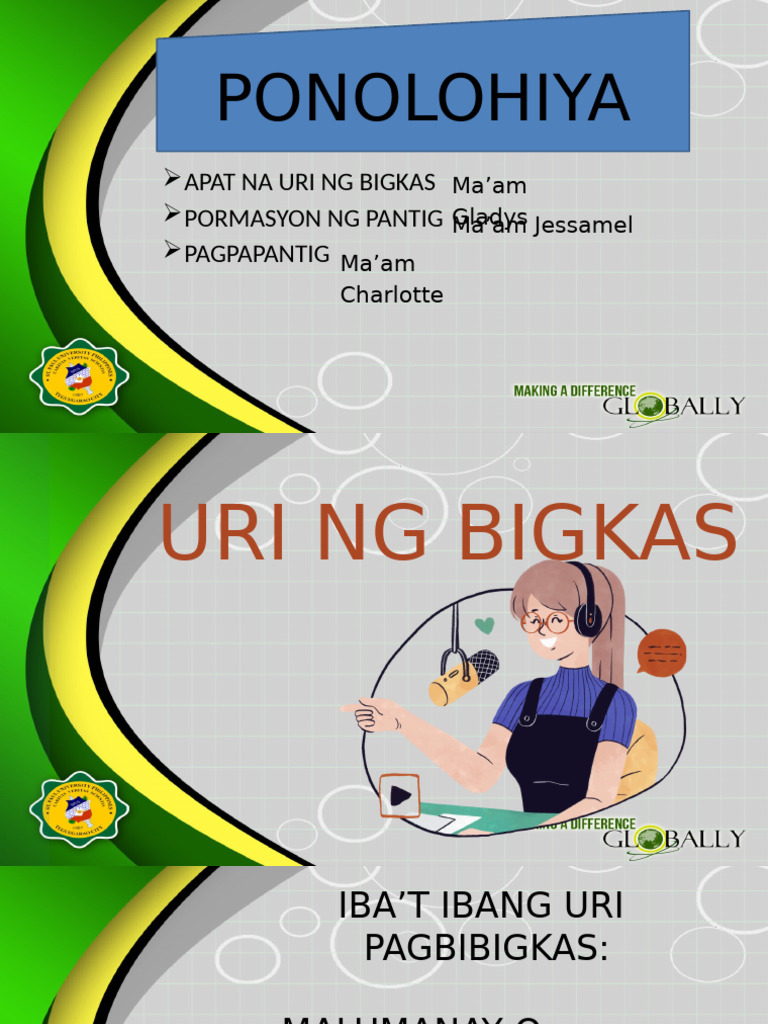 PONOLOHIYA REPORT | PDF