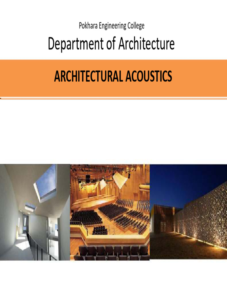 Introduction To Acoustics | PDF | Sound | Pitch (Music)
