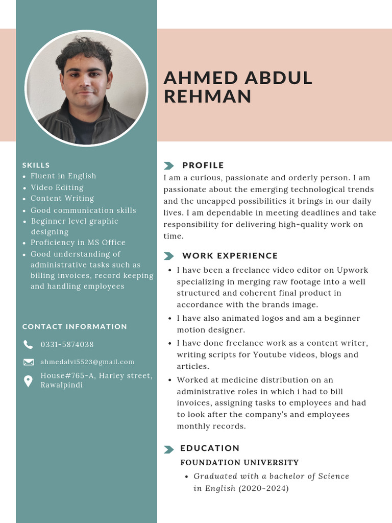 Ahmed Alvi CV | PDF