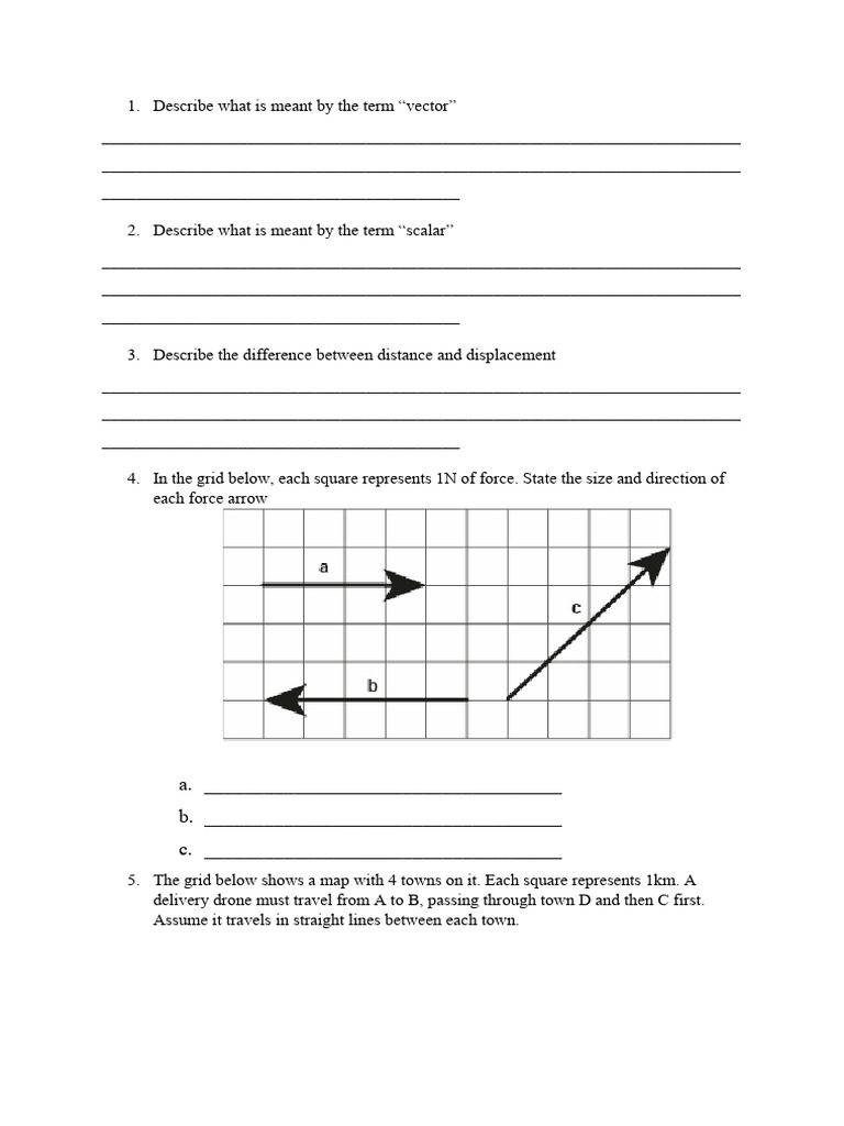L1 Distance and Displacement Questions | PDF