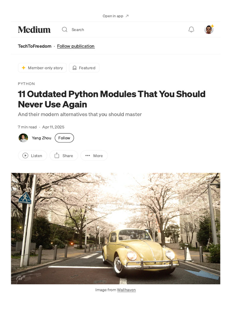 11 Outdated Python Modules That You Should Never Use Again - by Yang ...