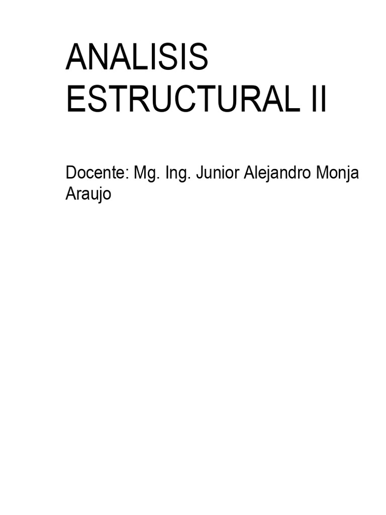 ANALISIS 2 UNIDAD TEORIA | PDF | Rigidez | Viga (Estructura)