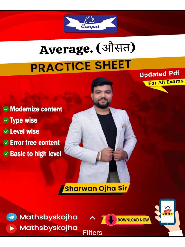 Average (Pre+Mains) by SK Ojha Sir 20250417012801 | PDF