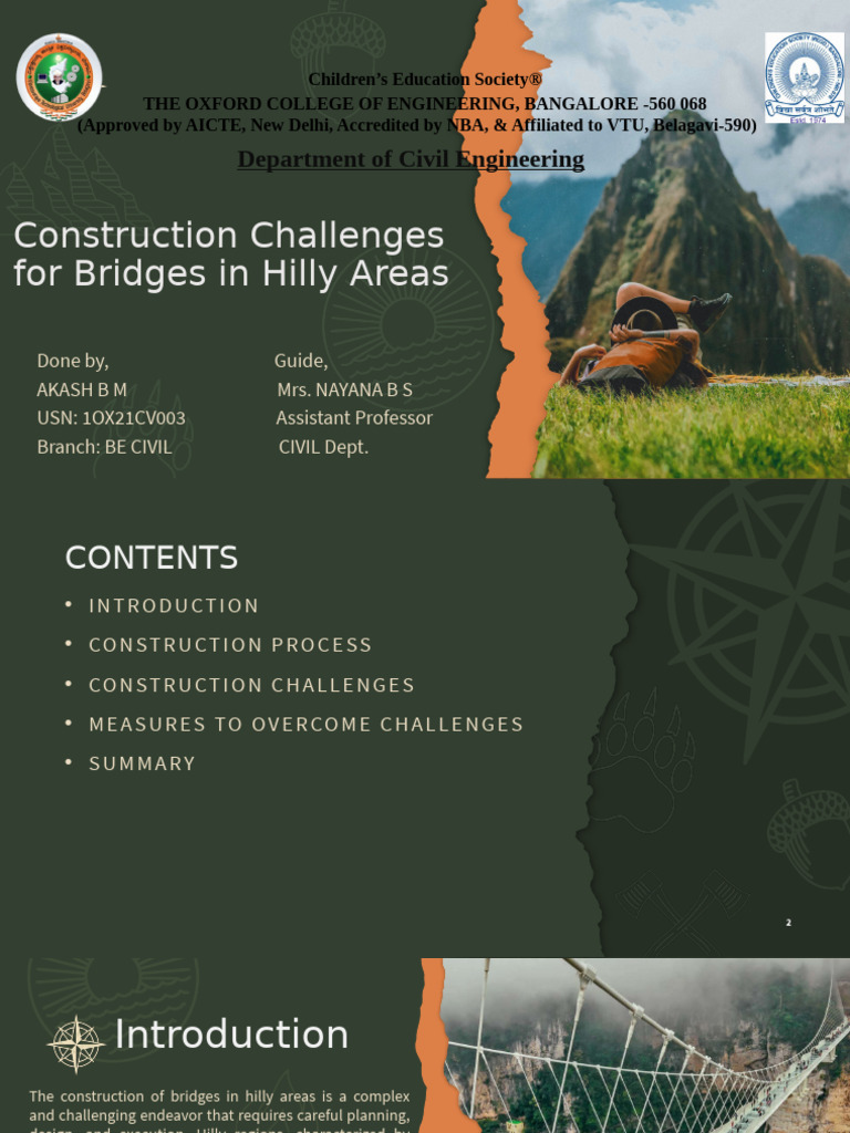 Building Bridges in Hilly Areas | PDF | Landslide | Environmental ...