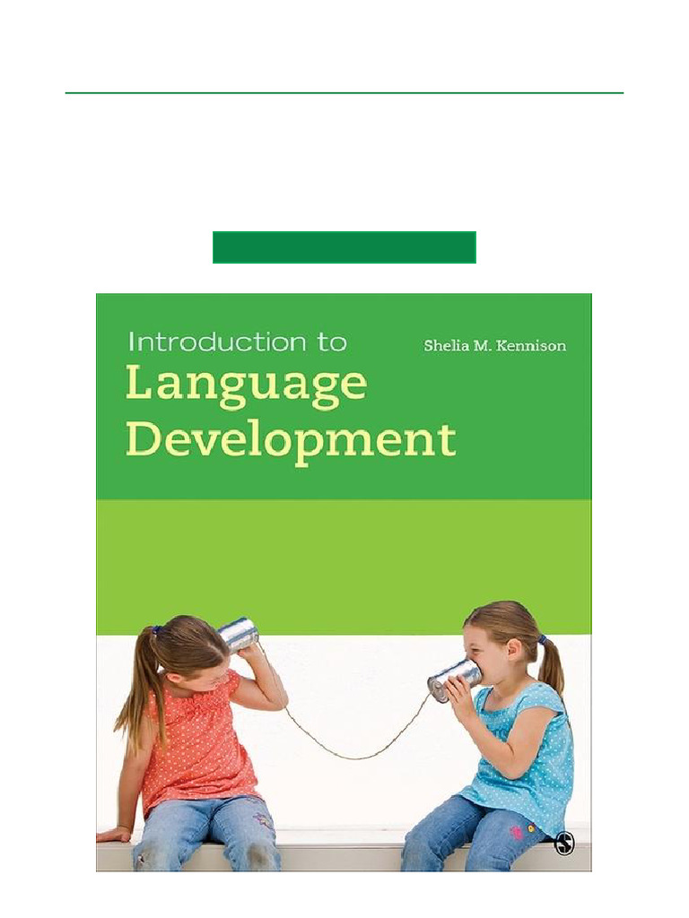 Introduction To Language Development - 1st Edition Full PDF Download ...