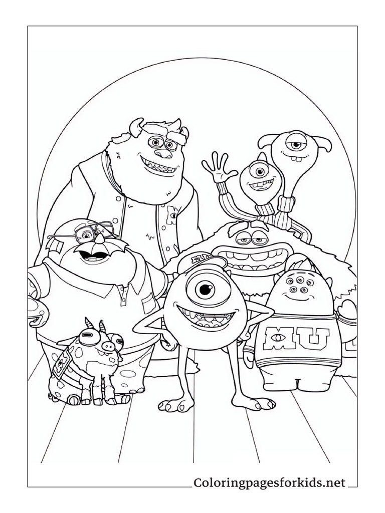 coloring bok monster inc | PDF