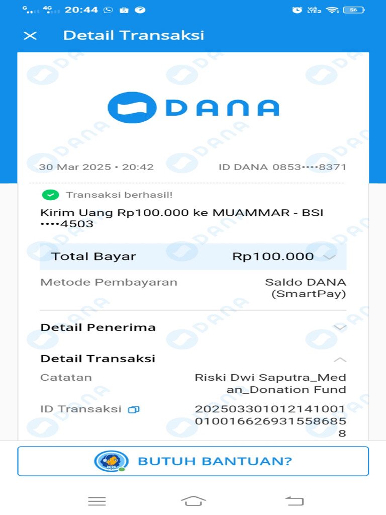 Riski Dwi Saputra - Medan - Bukti Transfer | PDF