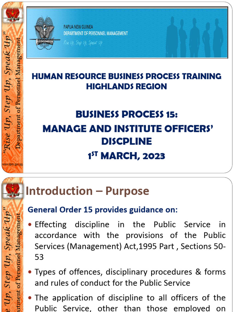 General Order 15: Disciplinary Guidelines | PDF | Crimes | Crime & Violence