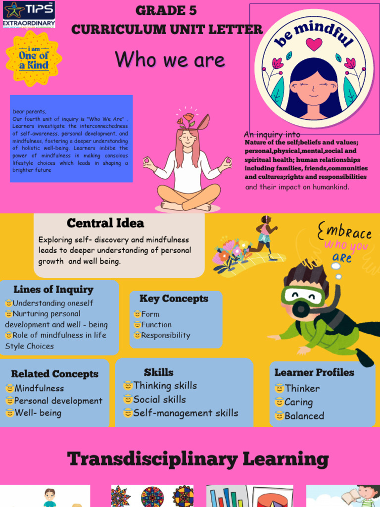 Curriculum Letter - Unit 5 WWA | PDF | Learning | Mindfulness