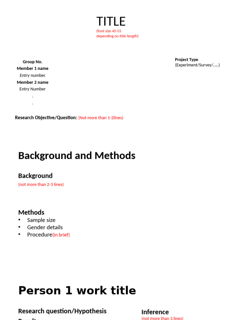 Template For Presentation 2 | PDF