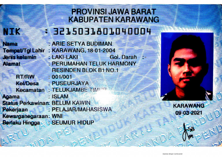 Arie Setya Budiman - KTP | PDF