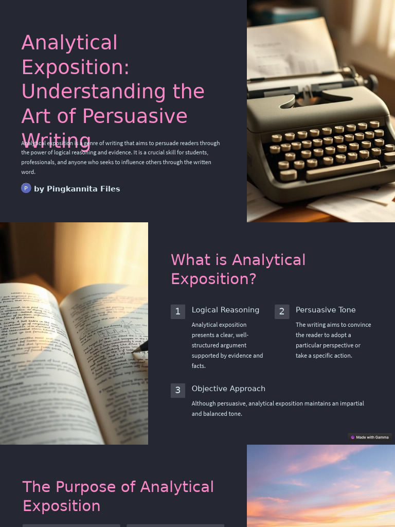 Analytical Exposition Understanding The Art of Persuasive Writing | PDF ...