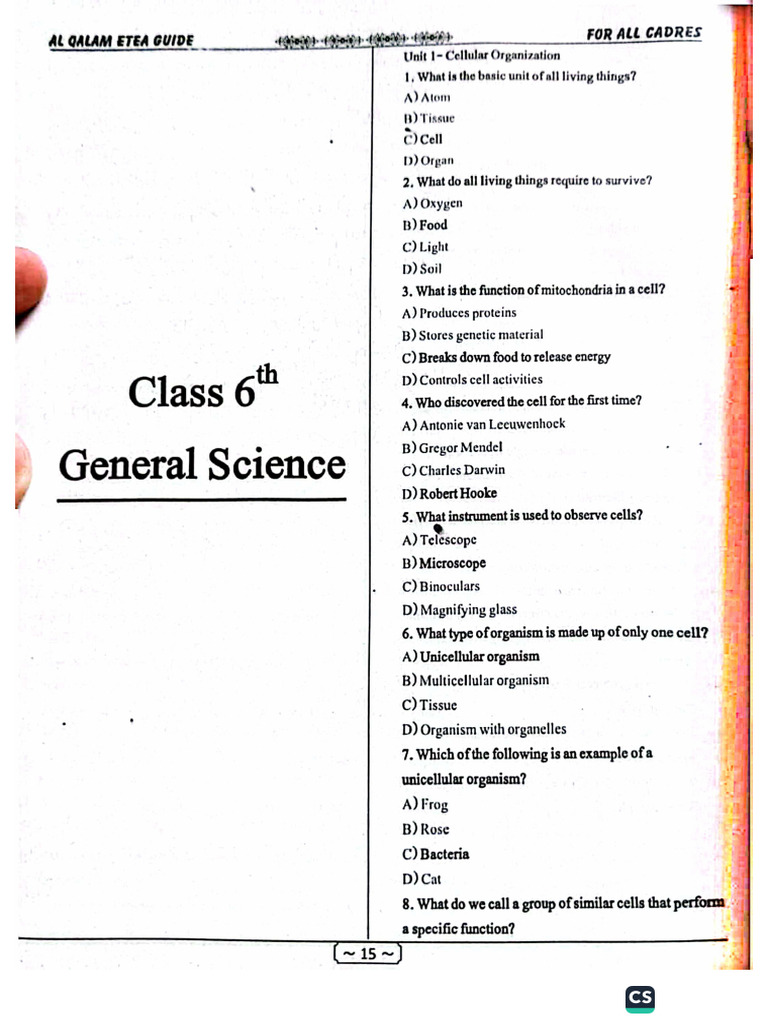 General Science Mcqs | PDF