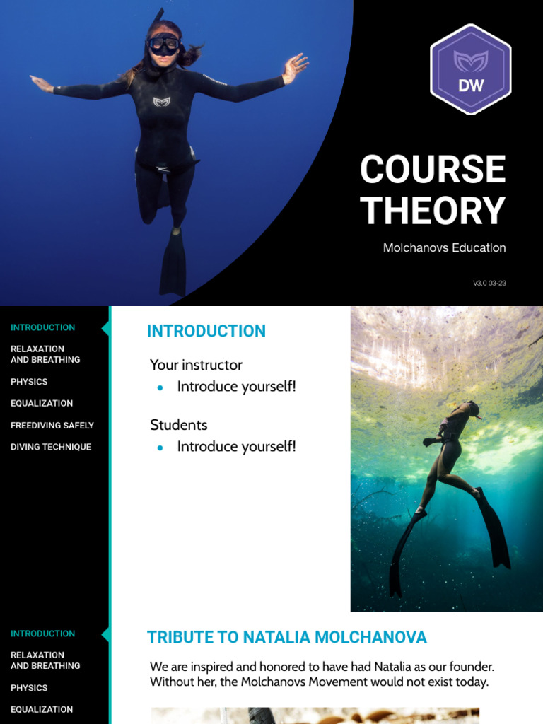 Discover Wave Course Theory v1.0 Eng.pptx | PDF | Underwater Diving | Breathing