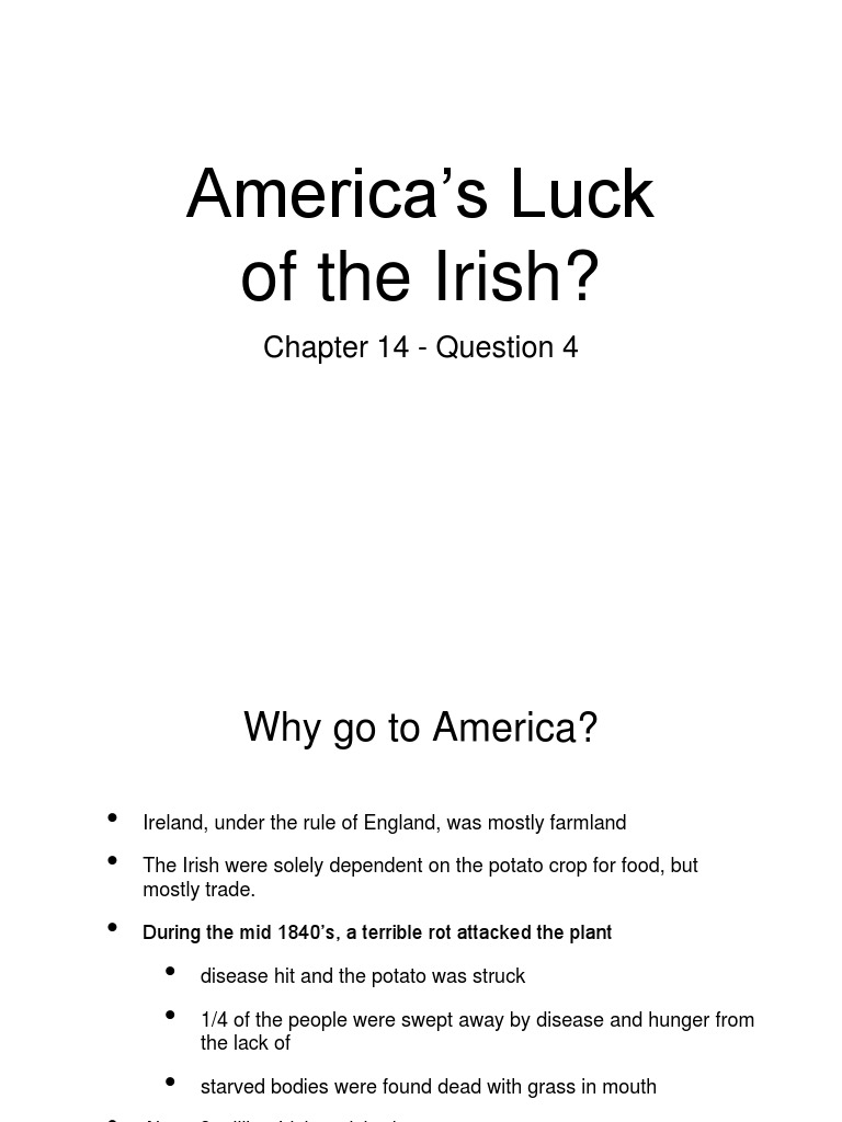 Irish Immigration to America: Challenges & Triumphs | PDF | Travel