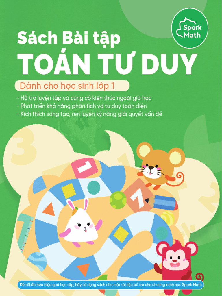 (SPARK MATH) SÁCH BÀI TẬP TOÁN TƯ DUY LỚP 1 | PDF