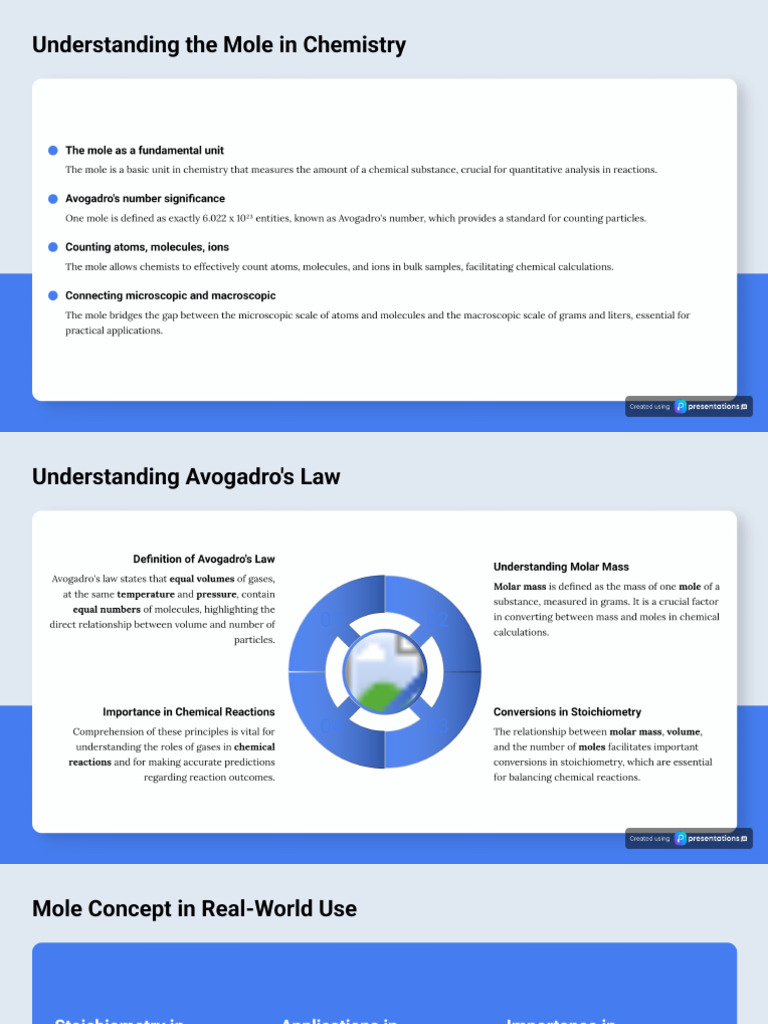 Mole Concept and Its Applications | PDF