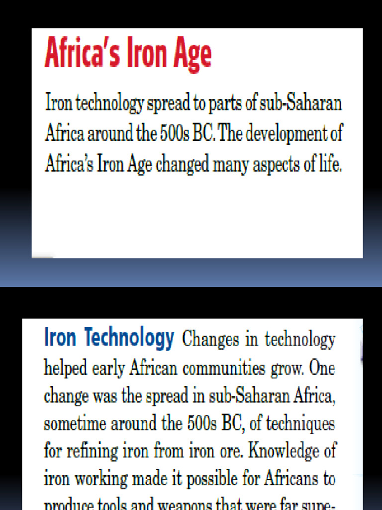 Africa's Iron Age | PDF