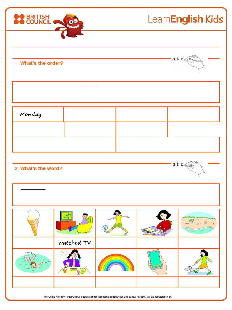Yesterday and Today Worksheet | PDF