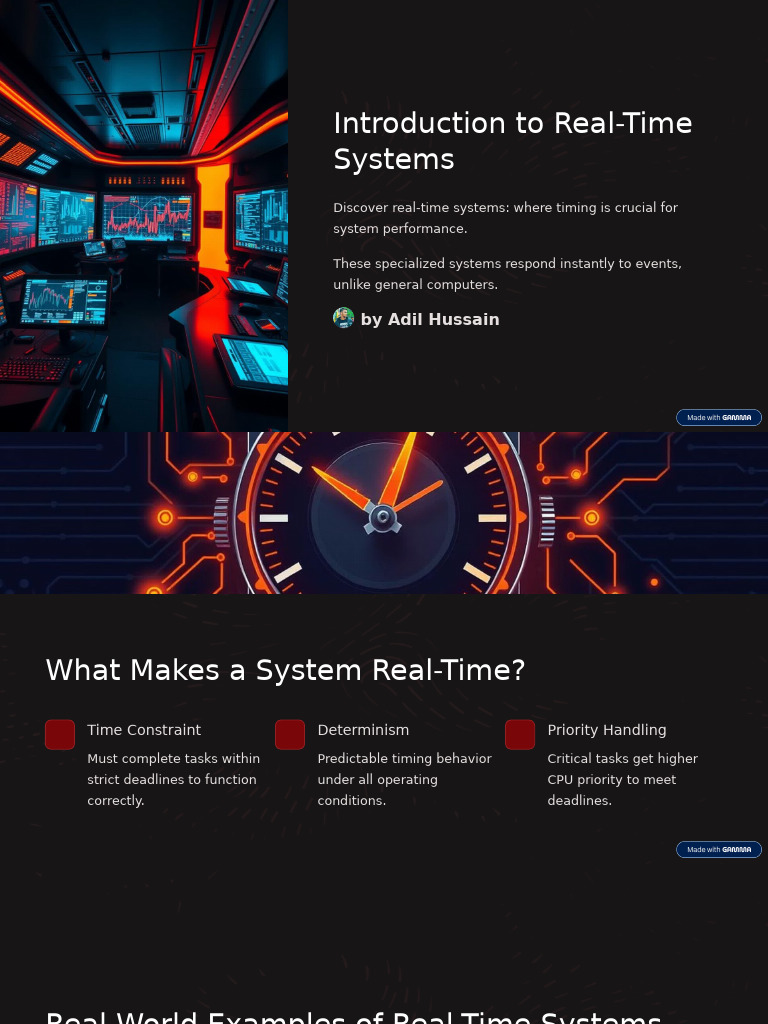 Introduction To Real Time Systems | PDF | Real Time Computing | Scheduling (Computing)