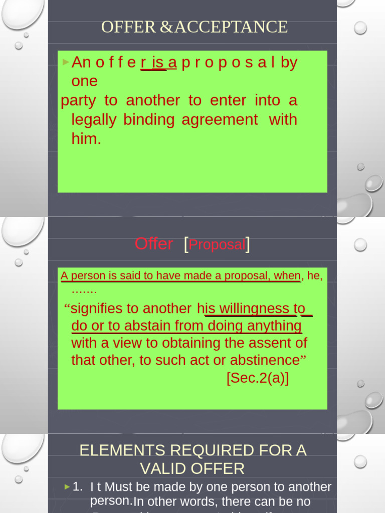 2.offer and Acceptance | PDF | Offer And Acceptance | Private Law