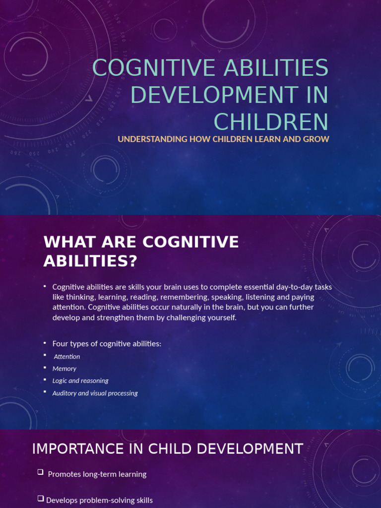 Cognitive Abilities Development in Children-Audien | PDF | Cognitive ...