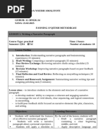 Contoh DLM Lesson Plan | PDF | Learning | Narrative