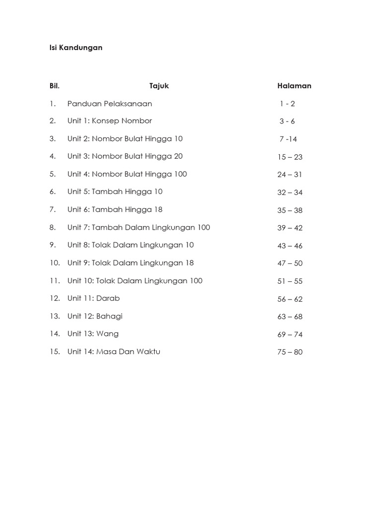 Modul Numerasi | PDF