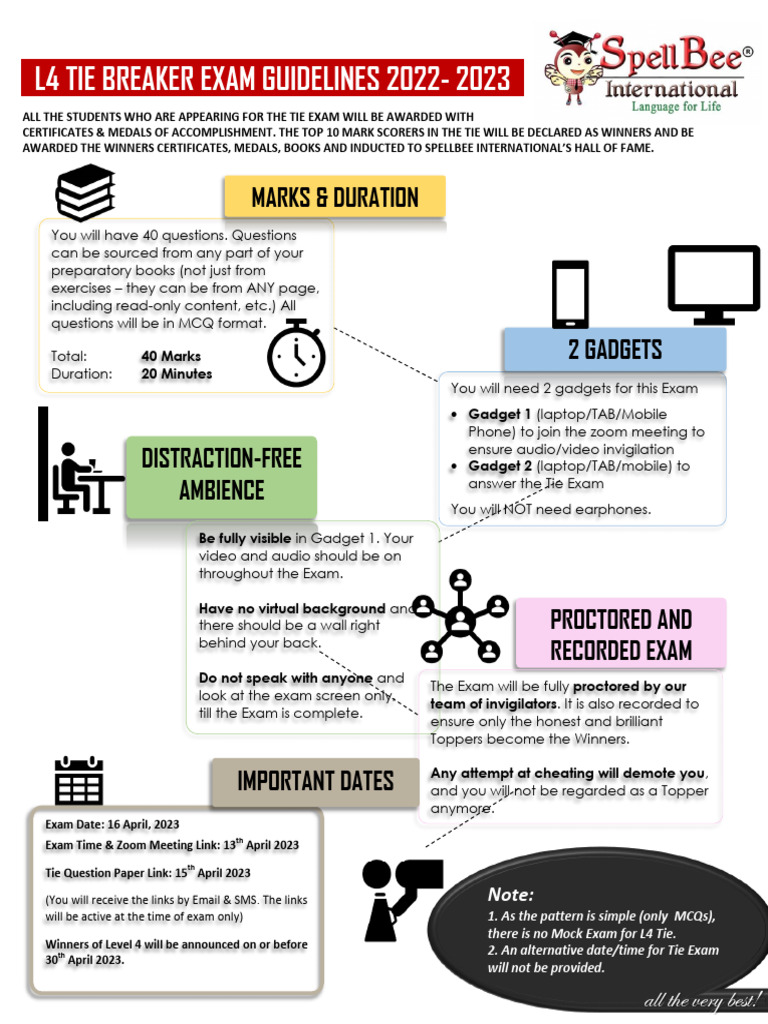 l4 Tie Exam Guidelines 2022-23 Google Form | PDF