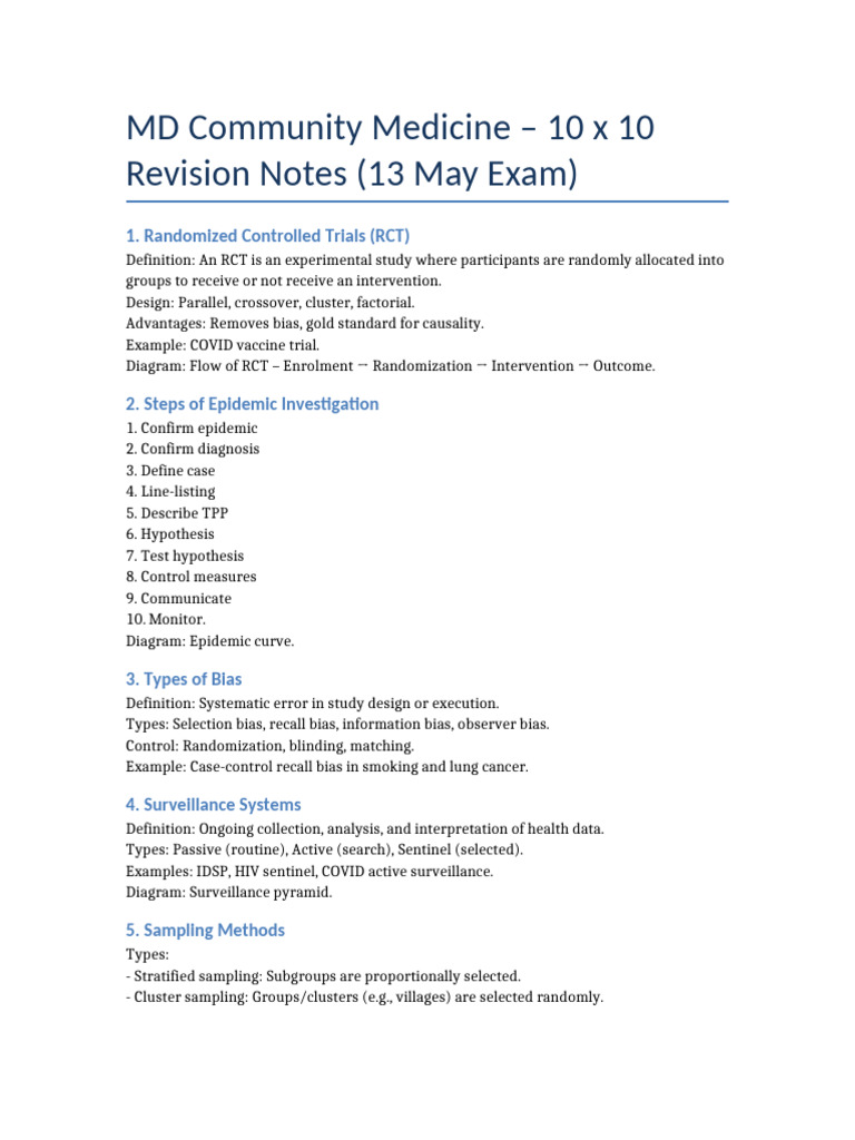MD CM 10x10 Answers 13may | PDF | Randomized Controlled Trial ...
