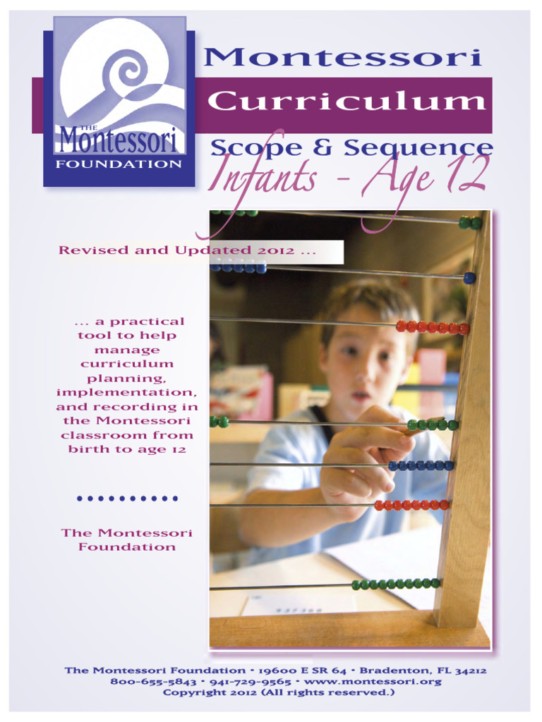 Montessori Curriculum Scope & Sequence Guide | PDF | Curriculum ...