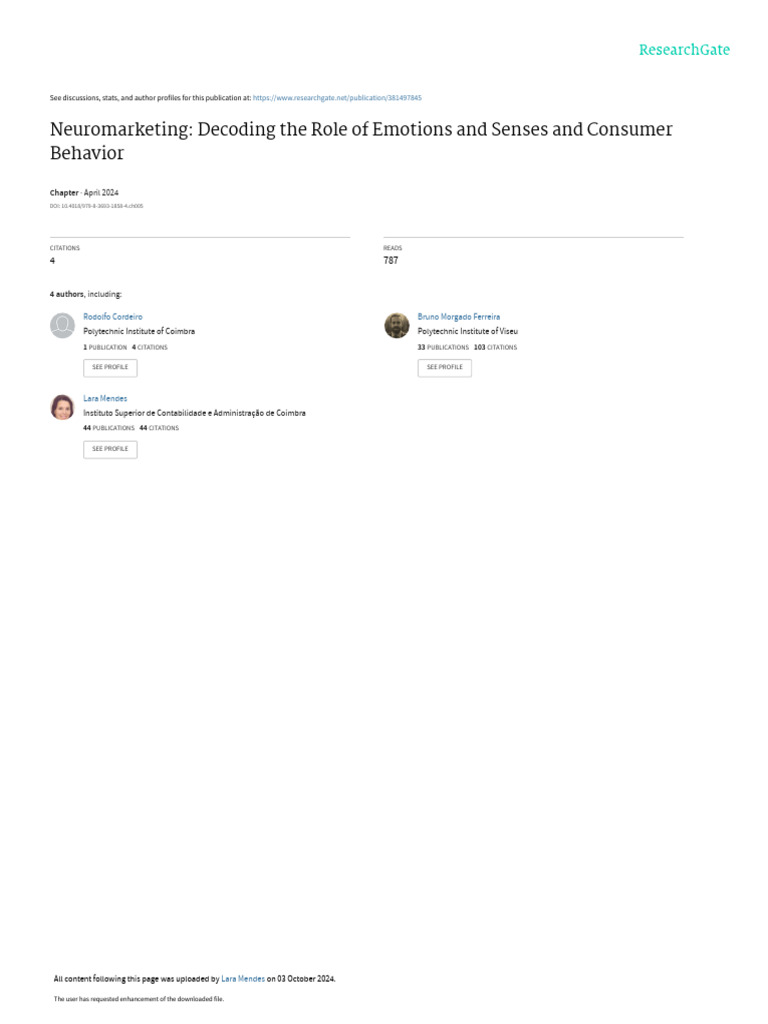 Neuromarketing_-Decoding-the-Role-of-Emotions-and-Senses-and-Consumer-Behavior | PDF | Consumer ...