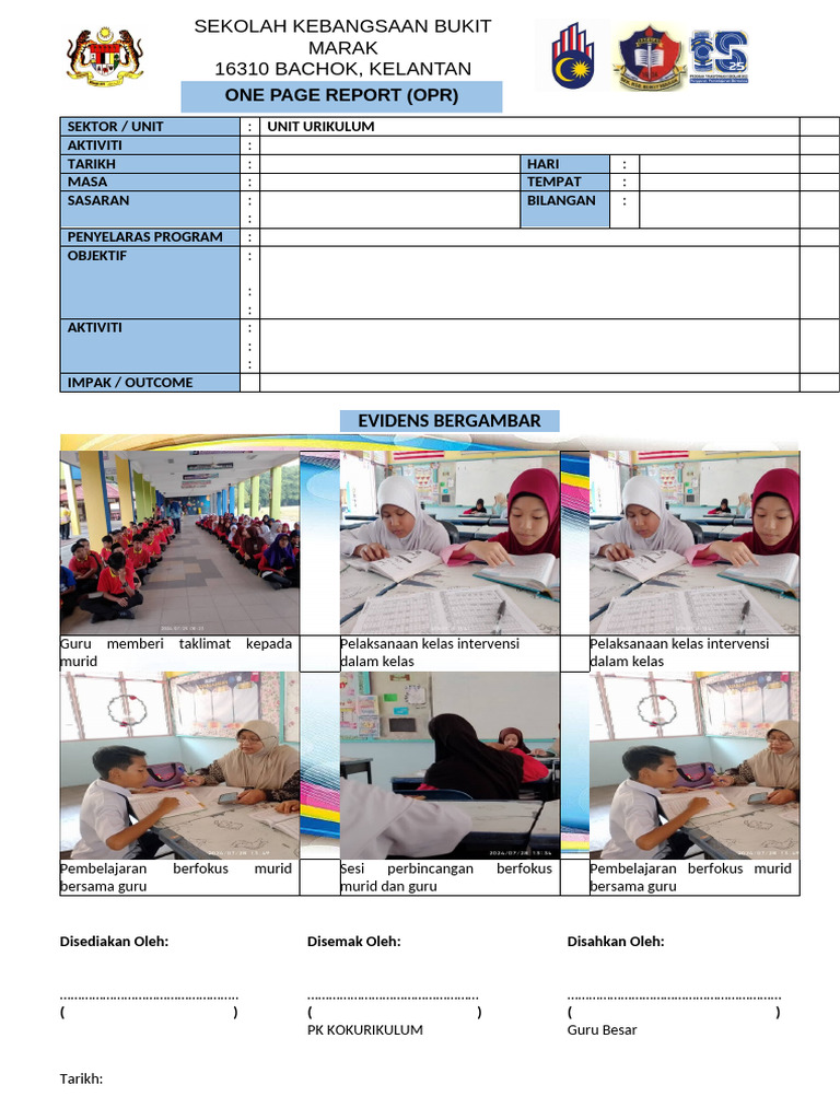 Opr Unit Kokurikulum 2025 | PDF