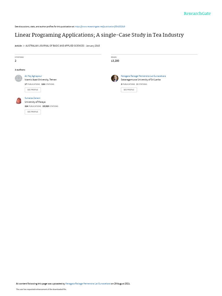 The Optimization Problem of Product Mix | PDF | Mathematical Optimization | Linear Programming