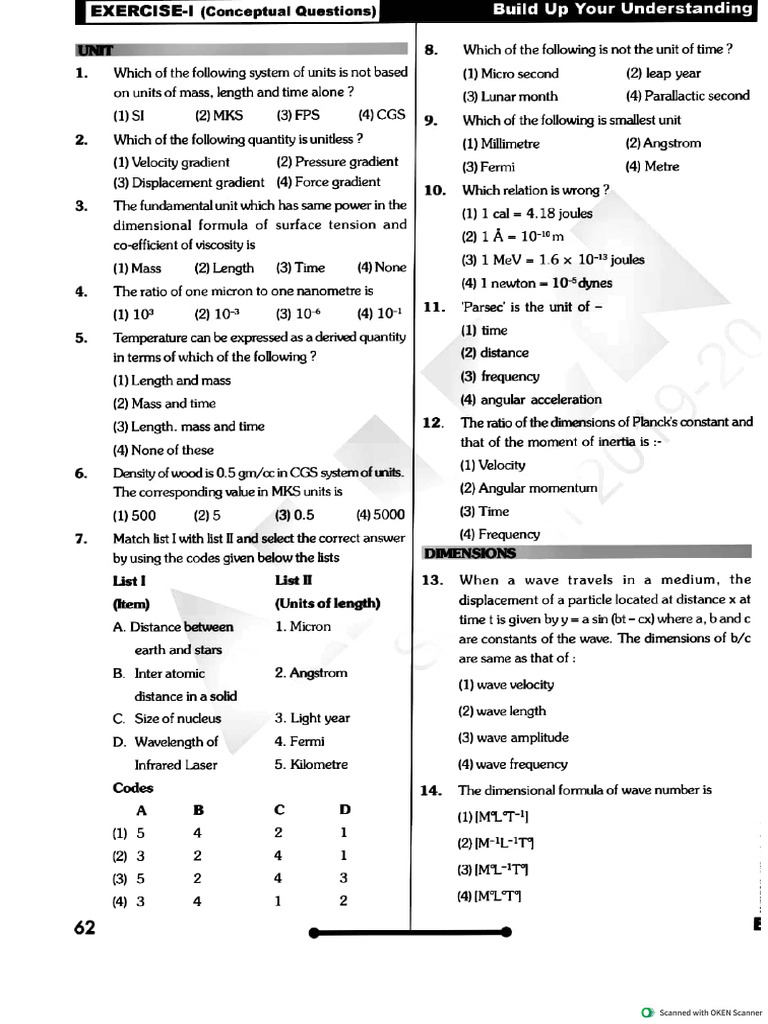 physical world units and dimensions | PDF