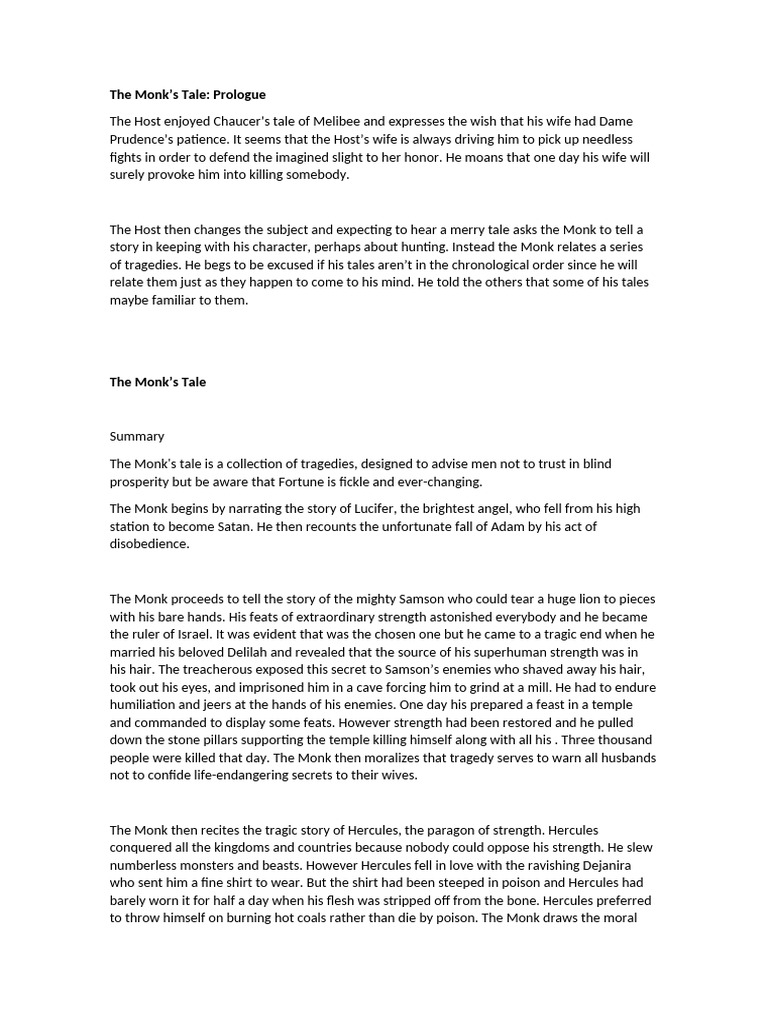 The Monk | PDF | Samson