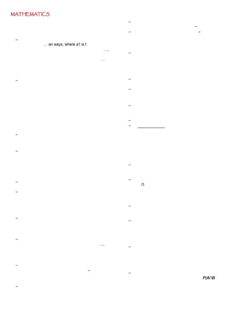 Q4 Qe Mathematics Reviewer | PDF | Permutation | Numbers
