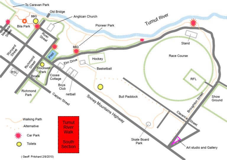 2010 Tumut Riverwalk Map South | PDF