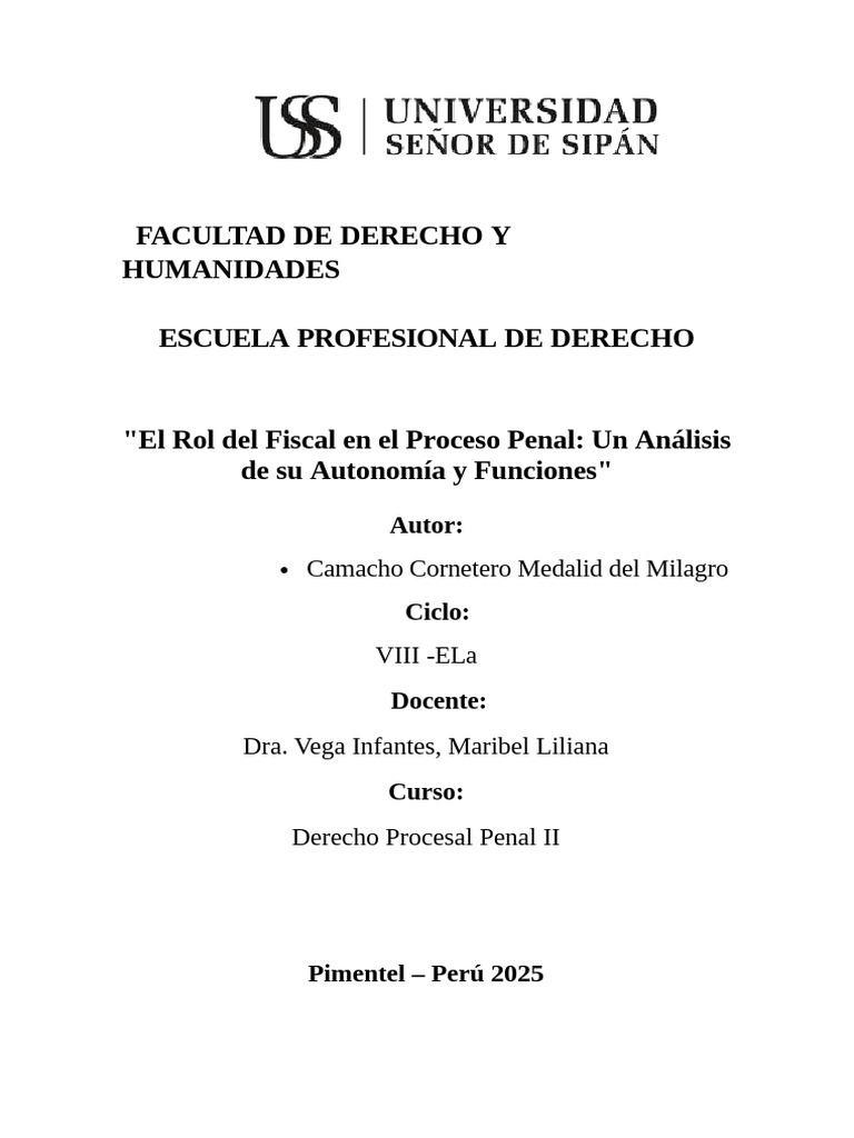Pat1 - Camacho Cornentero - P.P | PDF | Fiscal | Debido al proceso