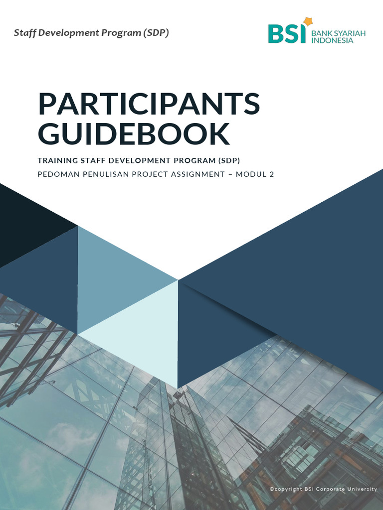 Participant Guidebook Pedoman Penulisan Laporan OJA Modul 2 - Project Assignment SDP-Final 3 | PDF
